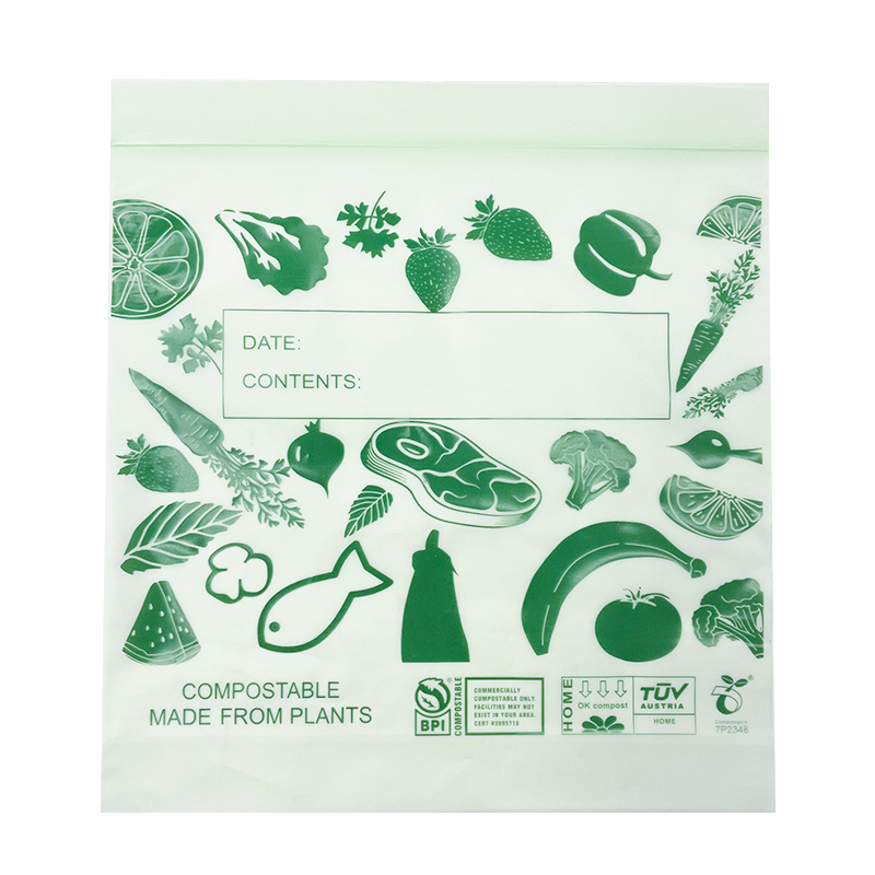100% Compostable Food Storage Zipper Bags - Buy Food storage bag ...